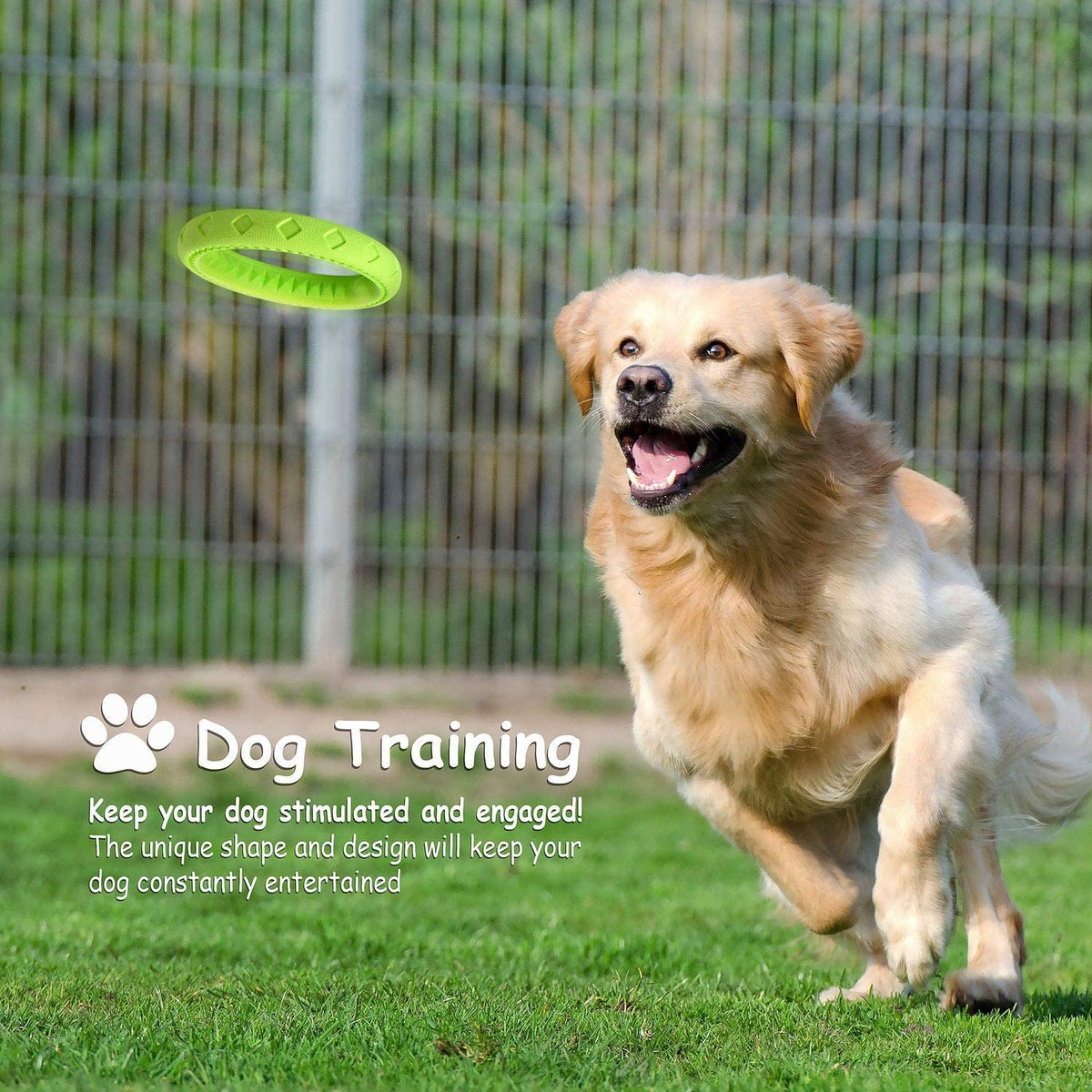 Fluffy Paws Dog Chewing Ring, 7" Soft Rubber Ring Dental Chewing Teeth ...